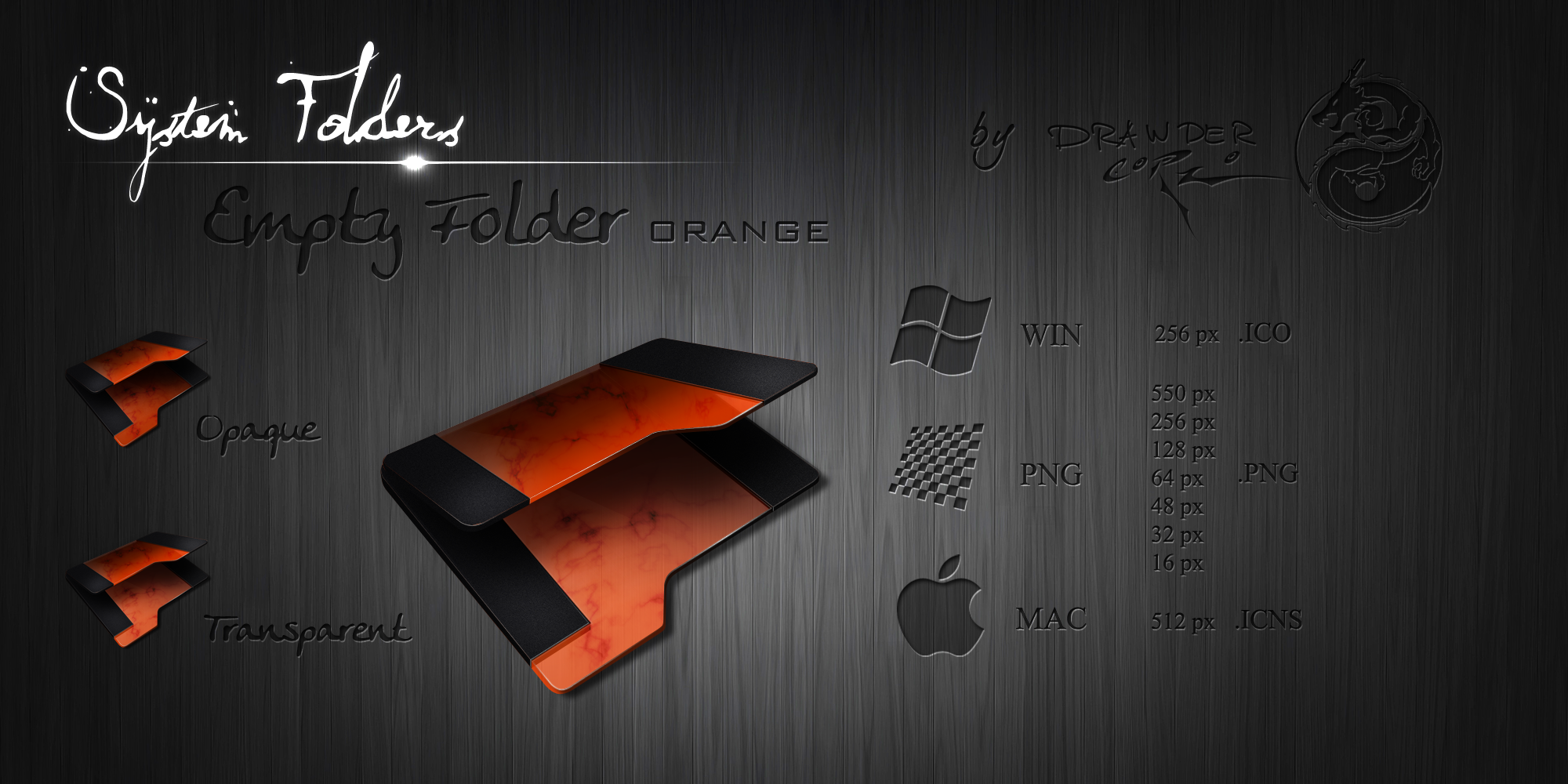 Orange Empty Folder by Drawder on DeviantArt
