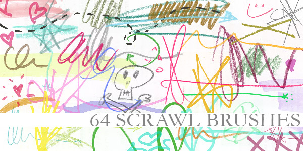 64 Scrawl Brushes by Aless1984 on DeviantArt