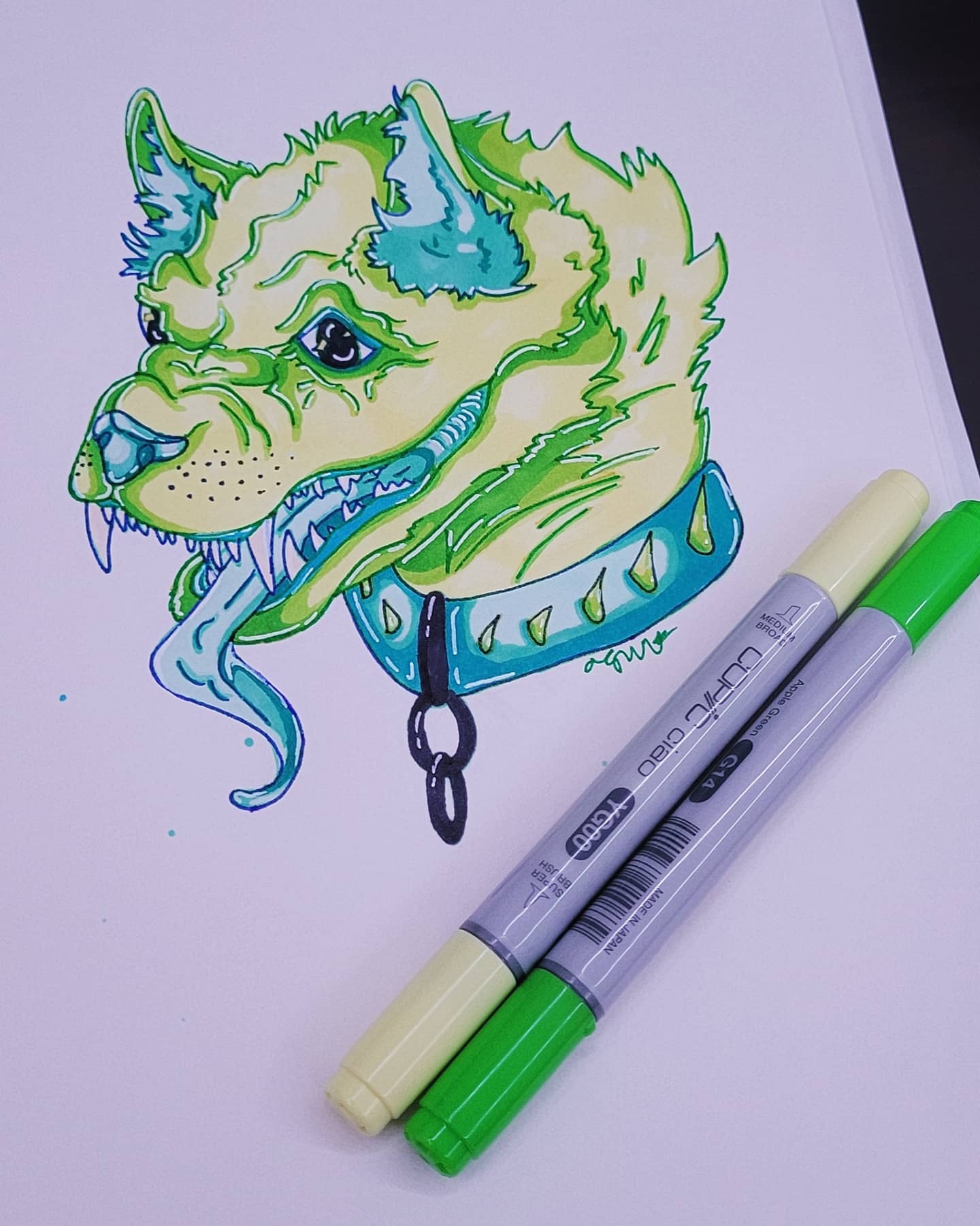 Wolf Copic Marker by Dragonend12 on DeviantArt