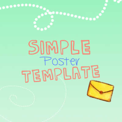 Simple Poster Template by muhan-ui on DeviantArt