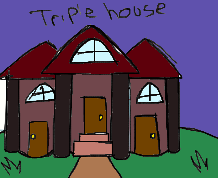 triple house by JISY on DeviantArt