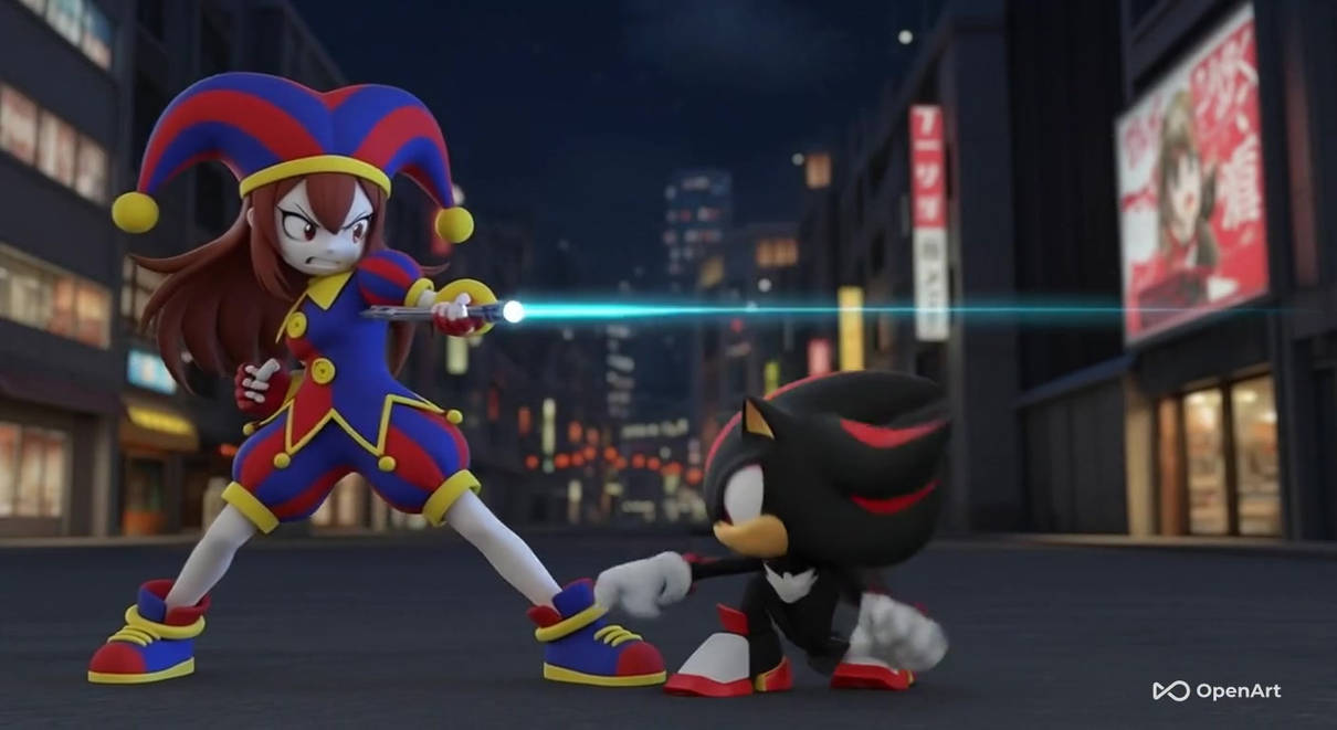 Pomni Vs. Shadow Part 2 by GrandPlay on DeviantArt