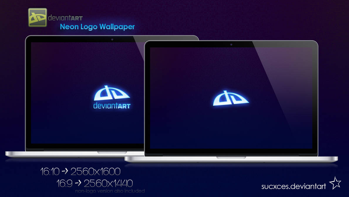 deviantART Neon Logo Wallpaper by SucXceS on DeviantArt