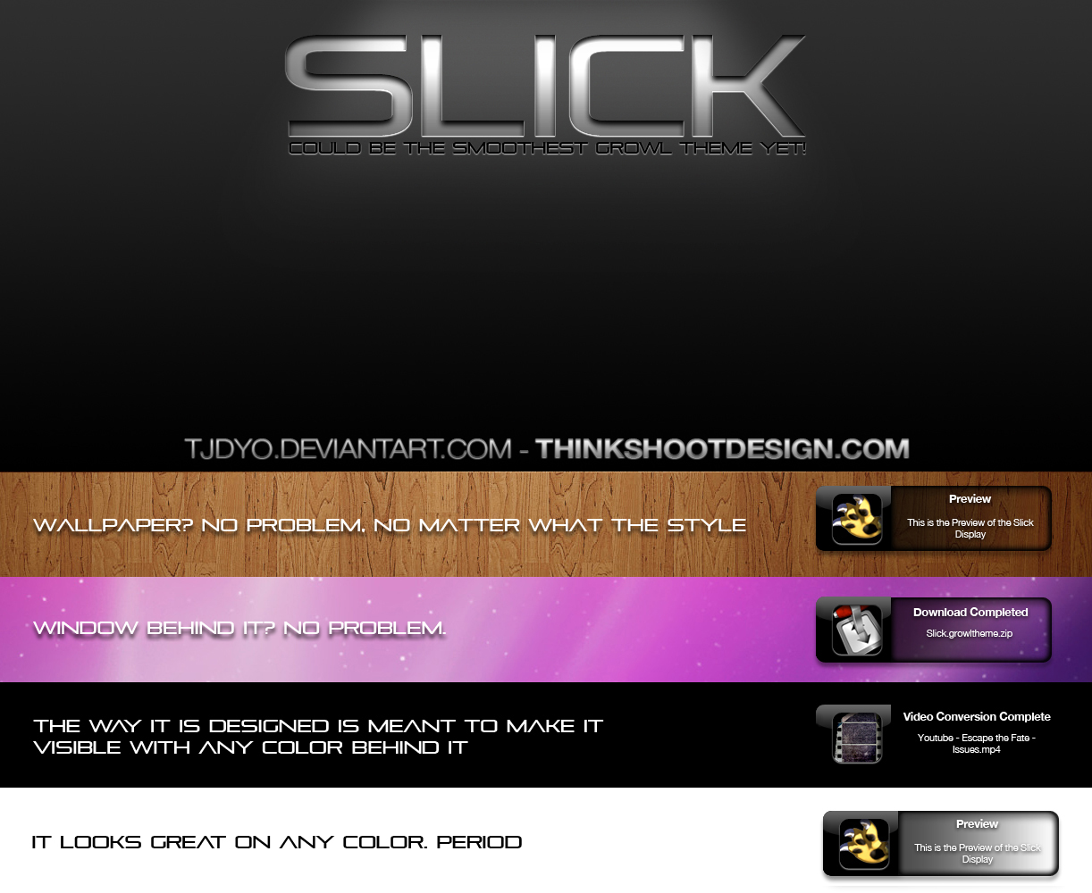 Slick - Growl Theme by Tjdyo on DeviantArt