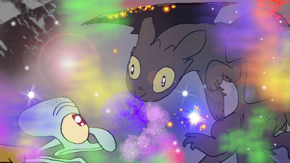 The Squid and the Night Fury by E3257IsOftenMyUser on DeviantArt