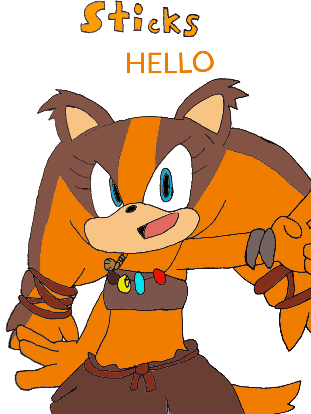 Sticks the Badger by SuperMegaMiner1234 on DeviantArt