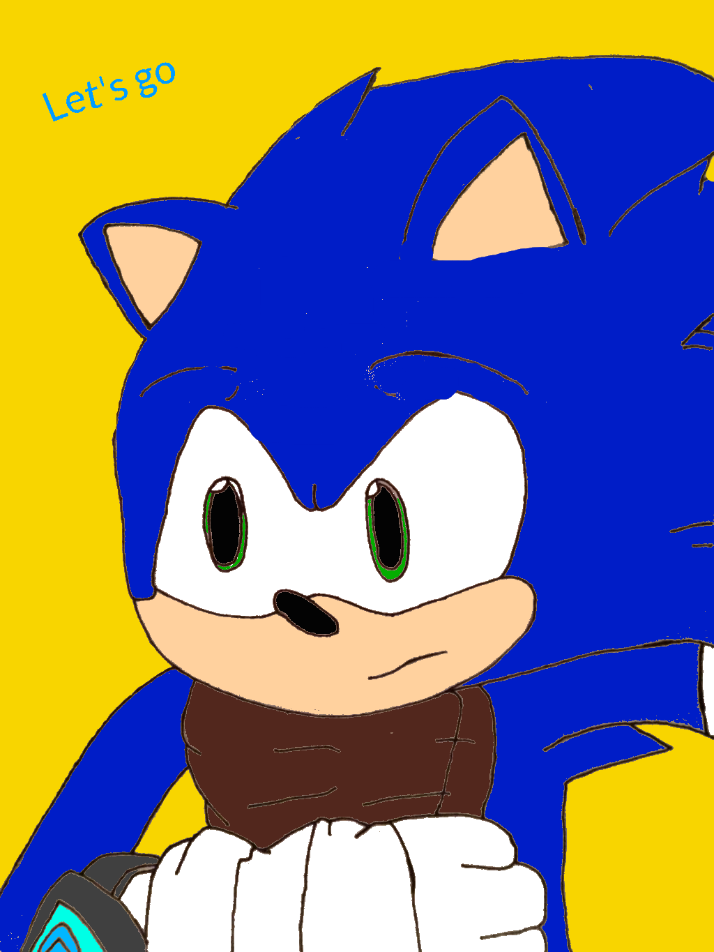 Sonic's game face by SuperMegaMiner1234 on DeviantArt