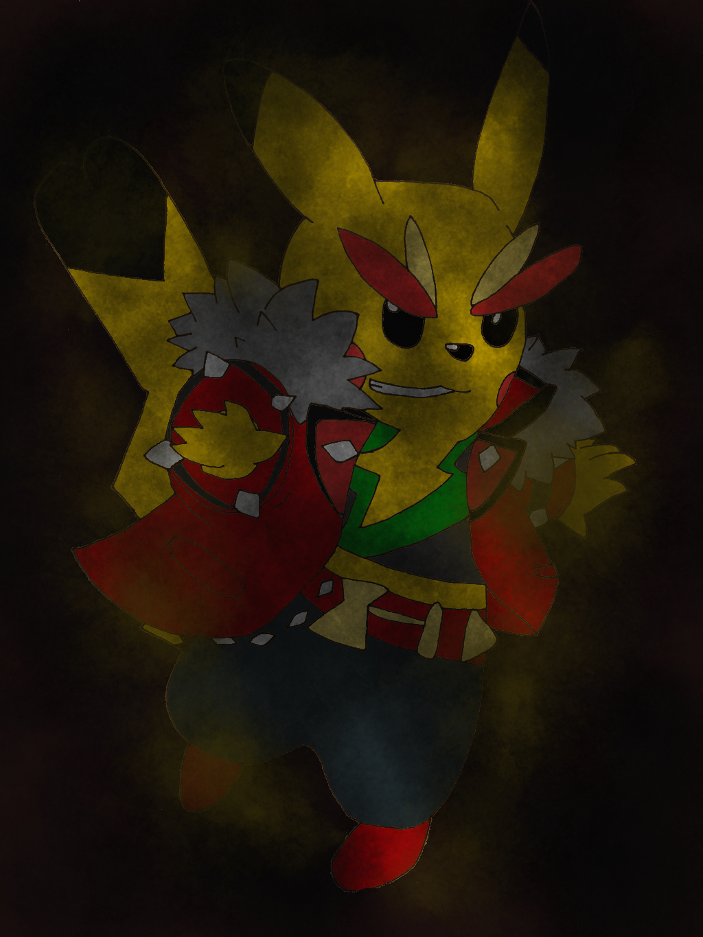 Pikachu of the Rock by SuperMegaMiner1234 on DeviantArt