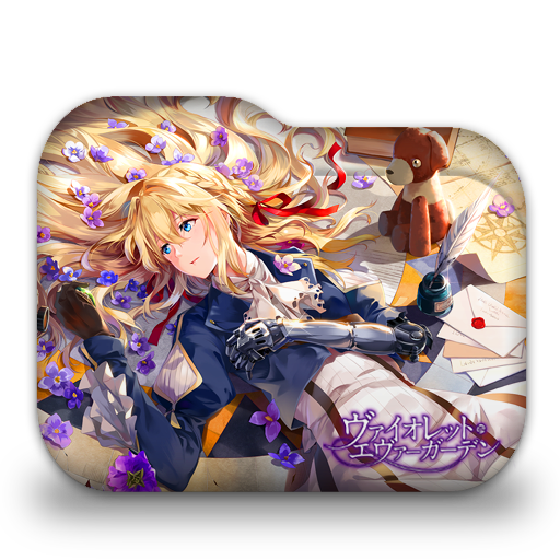 Violet Evergarden Folder Icon by sytry07 on DeviantArt