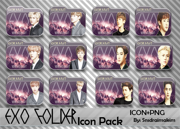 EXO Folder Icon Pack by SNSDraimakim on DeviantArt