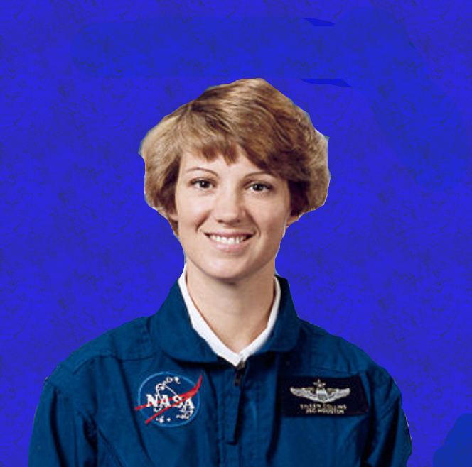 Eileen Collins with background by Enterprise4life on DeviantArt