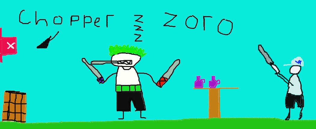 zoro and chopper by Monkeydluffy10 on DeviantArt