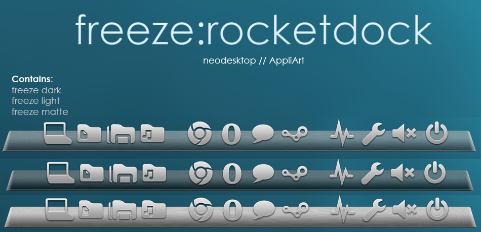 Freeze - RocketDock by AppliArt on DeviantArt