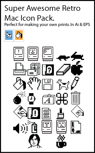 Retro Mac Icon Pack by LimeGreenStrawberry on DeviantArt