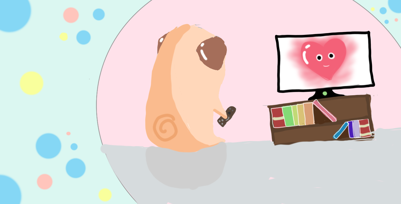 A Pug watching Tv by BloodMoonEclipse101 on DeviantArt