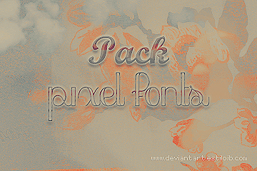 Pixel fonts Pack by estilojb on DeviantArt