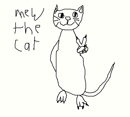 mew the cat by greenpokeman2000 on DeviantArt