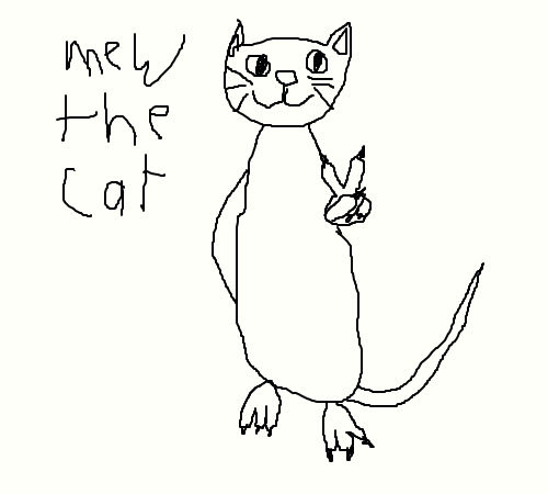 mew the cat by greenpokeman2000 on DeviantArt