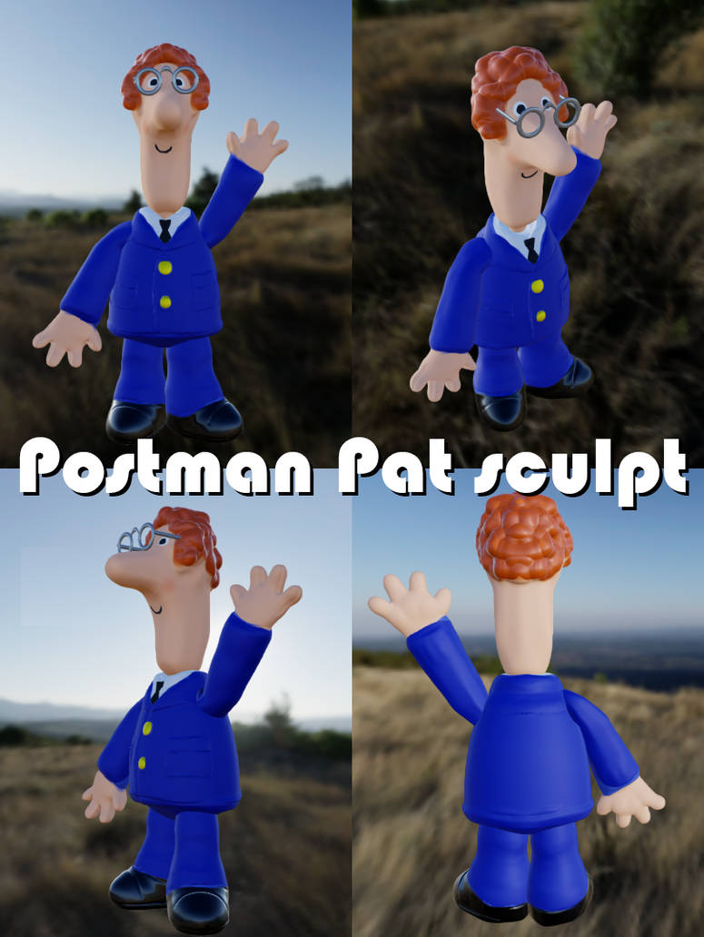 Postman Pat 3D model by sugarbee908 on DeviantArt
