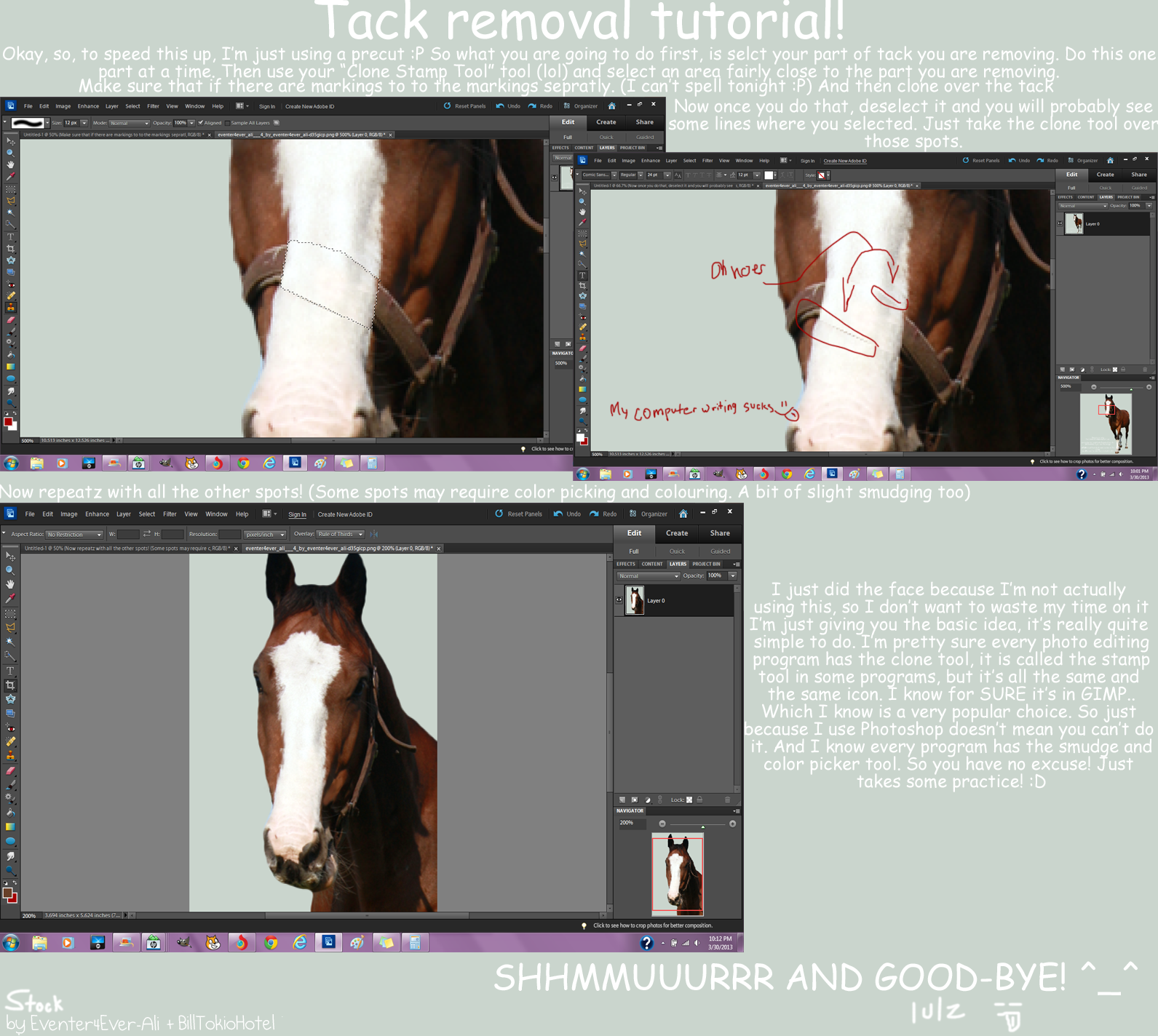Tack removal tutorial! by PureBredDressage on DeviantArt