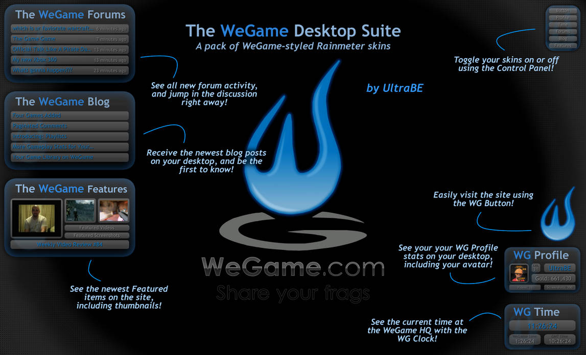The WeGame Desktop Suite by UltraBE on DeviantArt