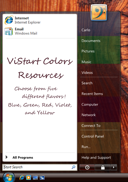 ViStart Colors - Resources by counteralchemist on DeviantArt