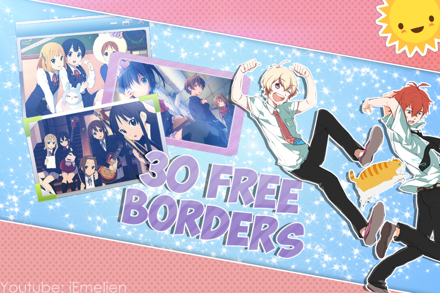 30 FREE Kawaii Borders! (by iEmelien) by iEmelien on DeviantArt