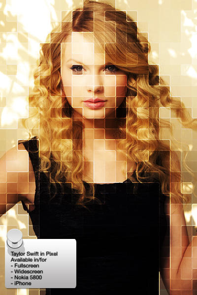 Taylor Swift In Pixel by blazingflamer on DeviantArt