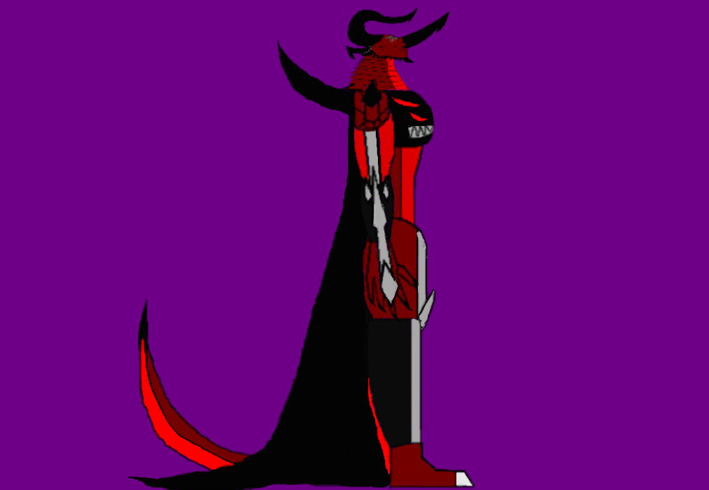 Lord Bagan (side-view, and wings in cape form) by kahnac on DeviantArt