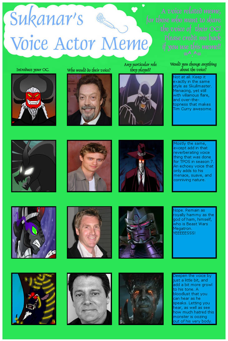 MLP S9 REDUX - Villain voice-over recast (canon) by kahnac on DeviantArt