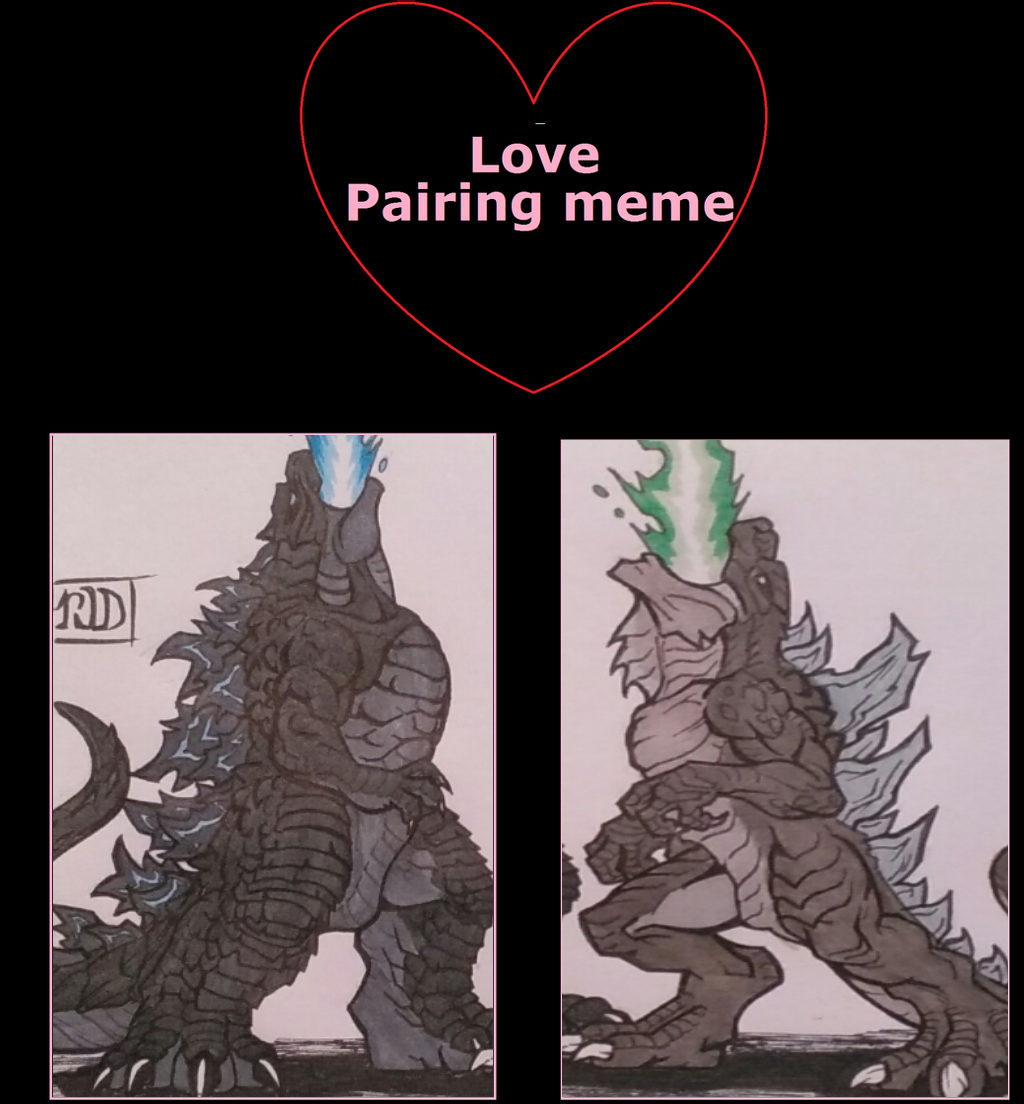 Love Pairing 2/3 - Kuronigoji Goji jr x Zilla jr by kahnac on DeviantArt