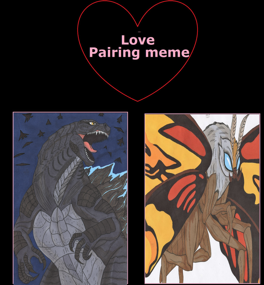 Love Pairing 1/3 - Monsterverse Godzilla x Mothra by kahnac on DeviantArt