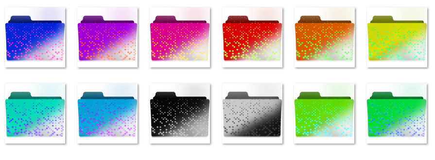 Rainbow Pattern 2 (white) Folder Icon by ikhwanul17 on DeviantArt