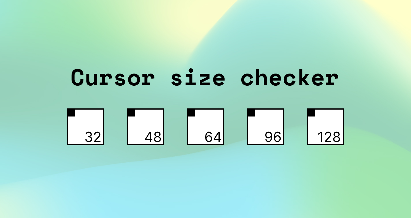 Cursor Size Checker by jepriCreations on DeviantArt