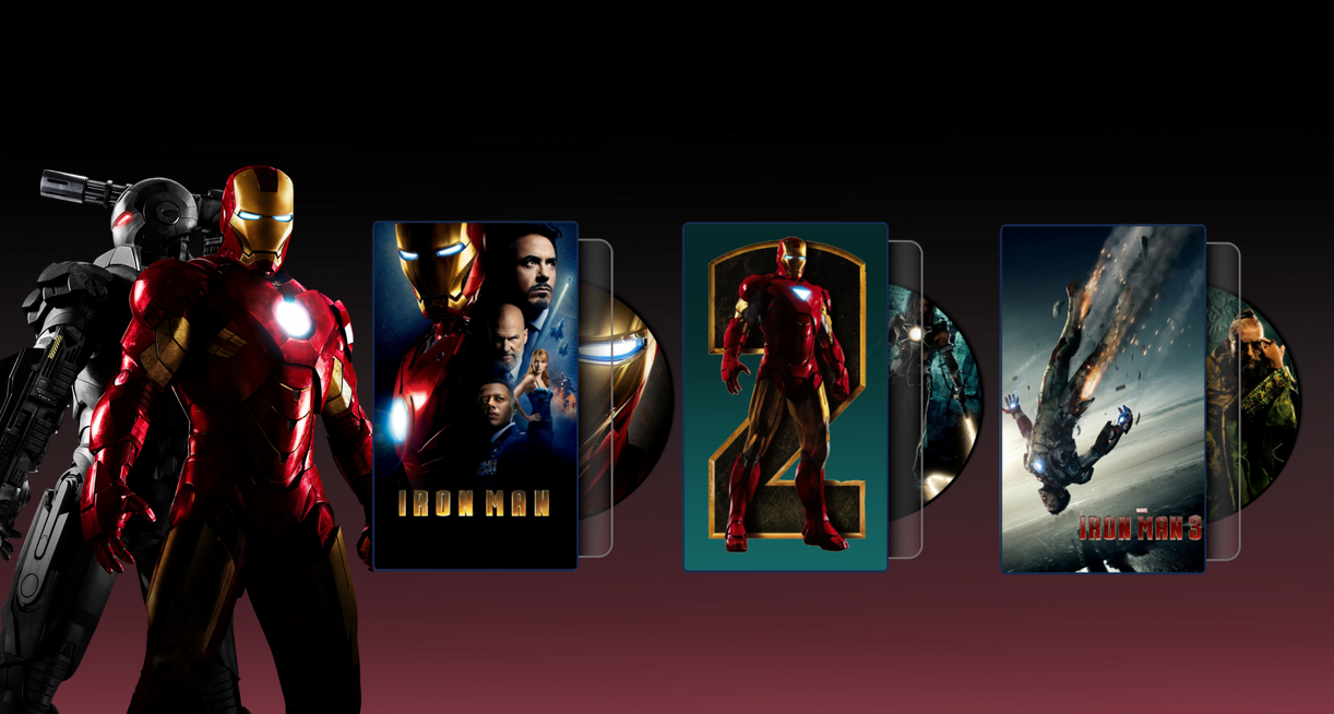 Iron man Collection DVD Folder Icons by LKSISILA on DeviantArt