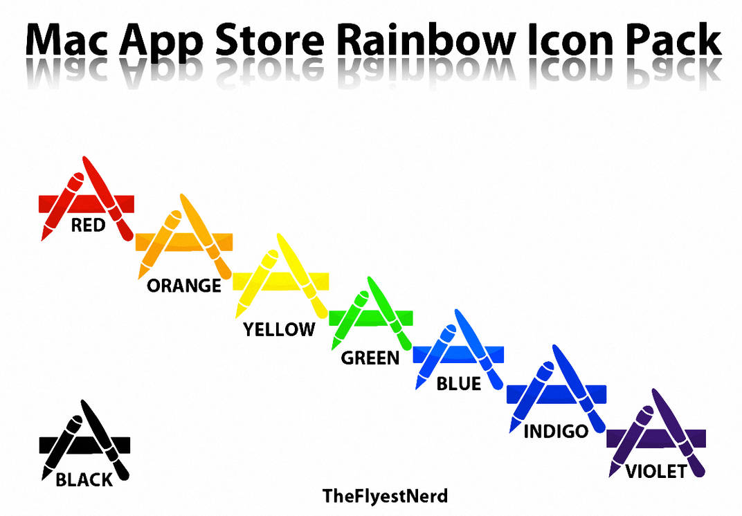 Mac AppStore Rainbow Icon Pack by TheFlyestNerd on DeviantArt