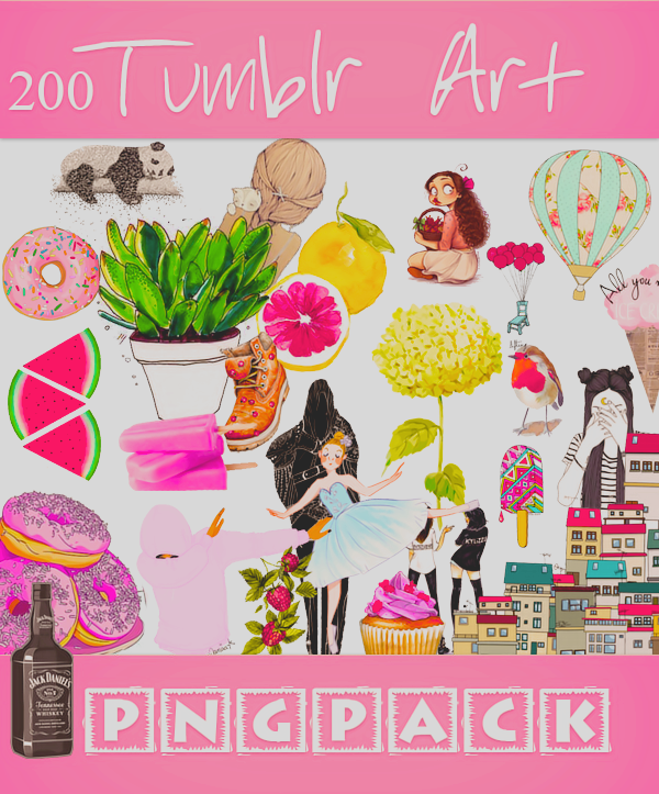 200 Tumblr Art Pngpack 2016 by LilithDemoness on DeviantArt
