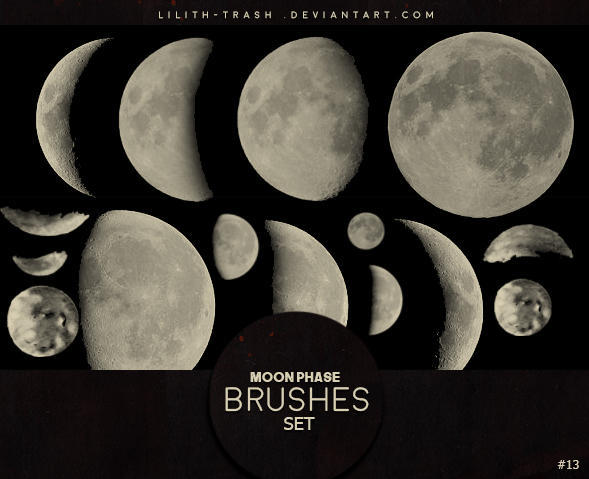 Moon Phase Brushes #13 by LilithDemoness on DeviantArt