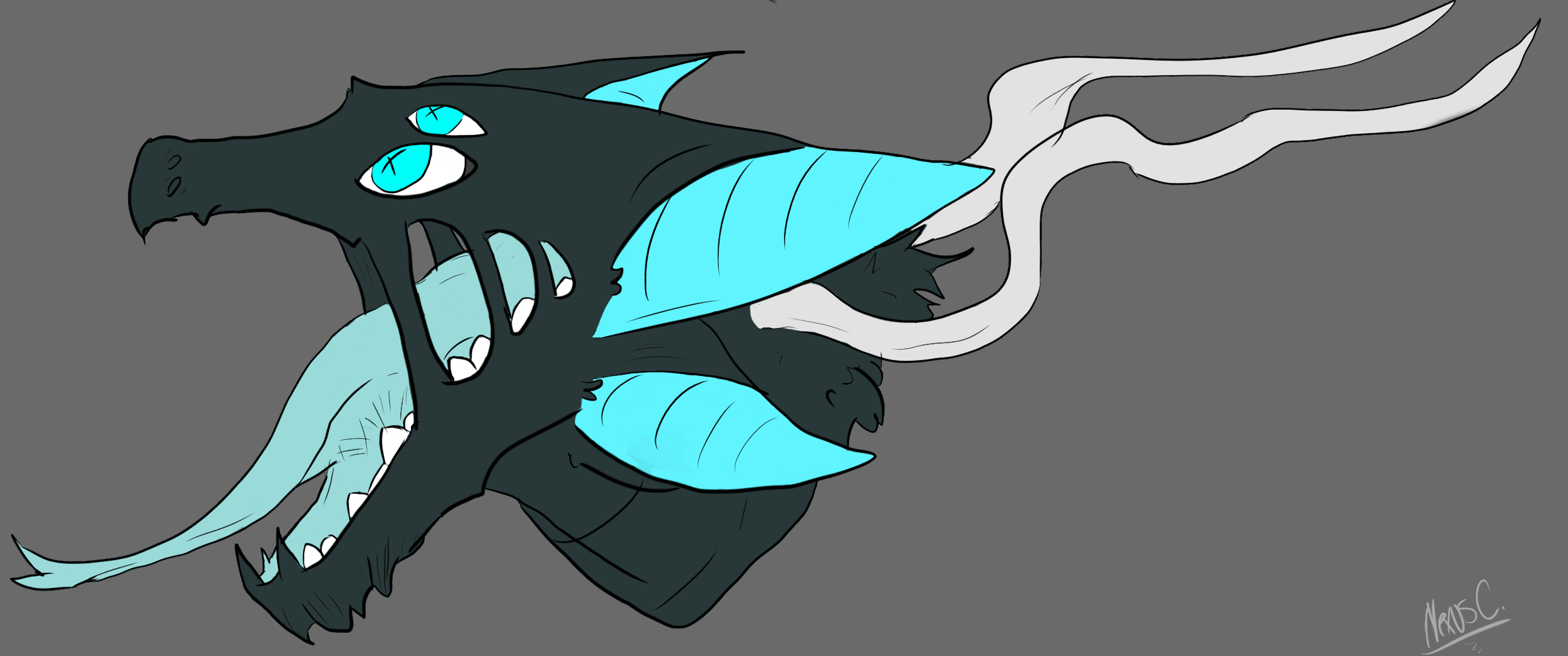 Hydra Blue Neon Whatever by Puplip on DeviantArt