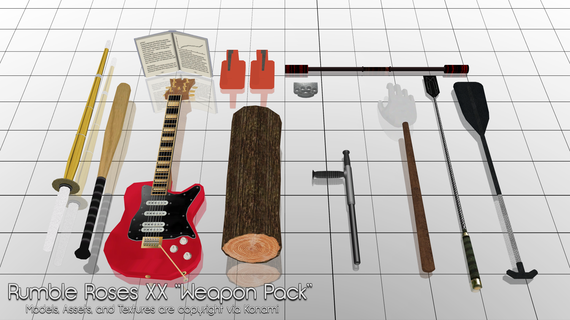 [MMD] Rumble Roses XX Weapons Pack DL by MrWhitefolks on DeviantArt