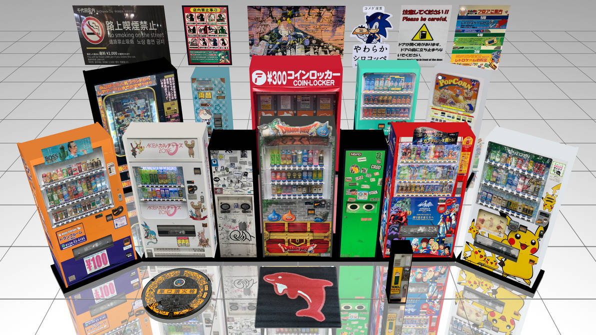 [MMD] Akihabara Vending Machines -- DL by MrWhitefolks on DeviantArt