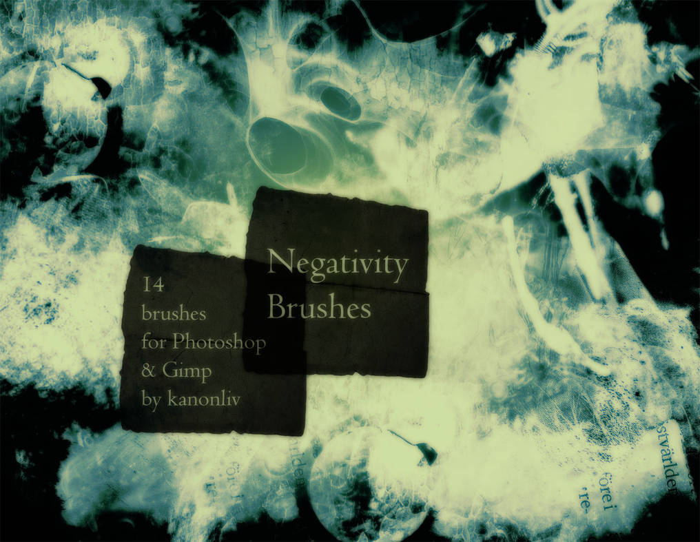 Negativity Brushes by kanonliv on DeviantArt