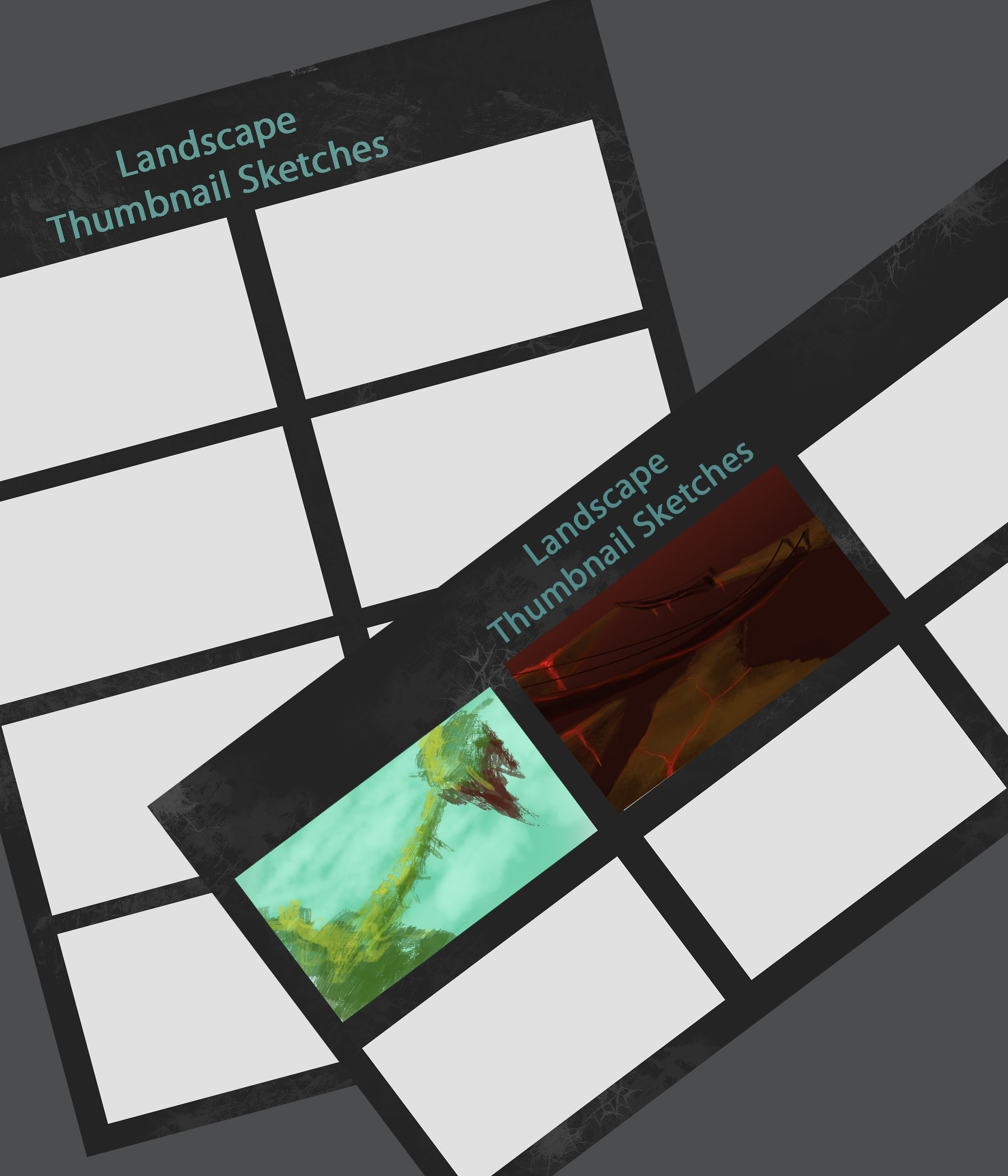 Landscape Thumbnail Sketch Templates by Orbes on DeviantArt