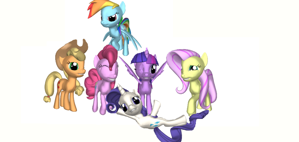 Mane Six 3D Models by KawaiiBron-3 on DeviantArt