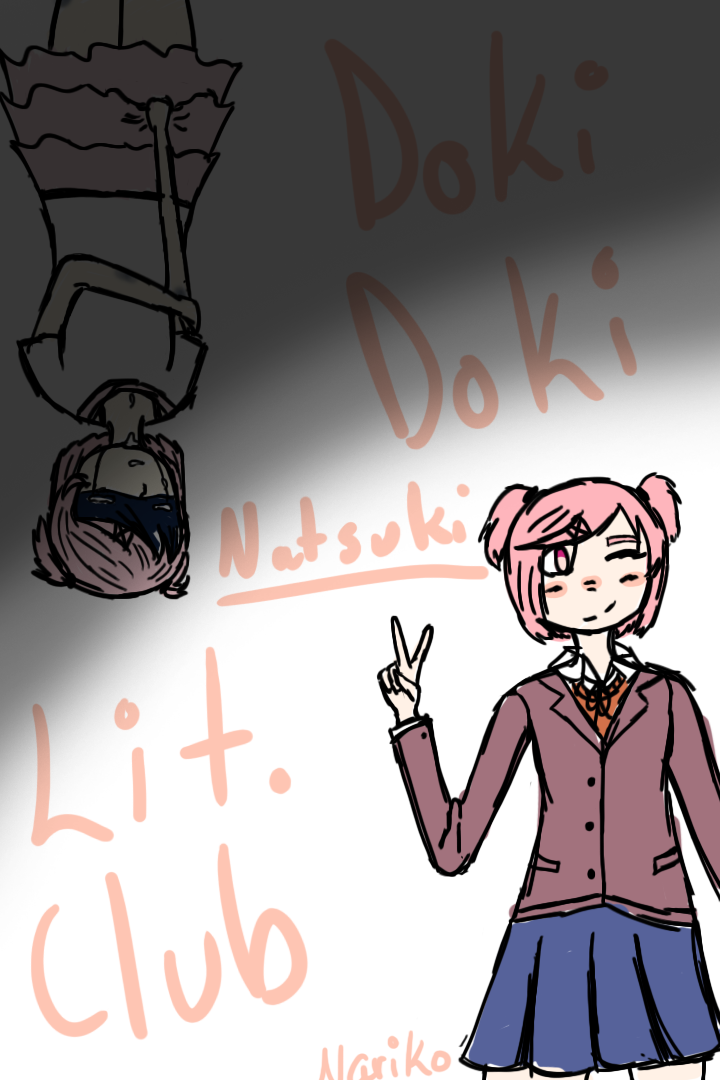 Natsuki (DDLC) by RoseTheNeko on DeviantArt