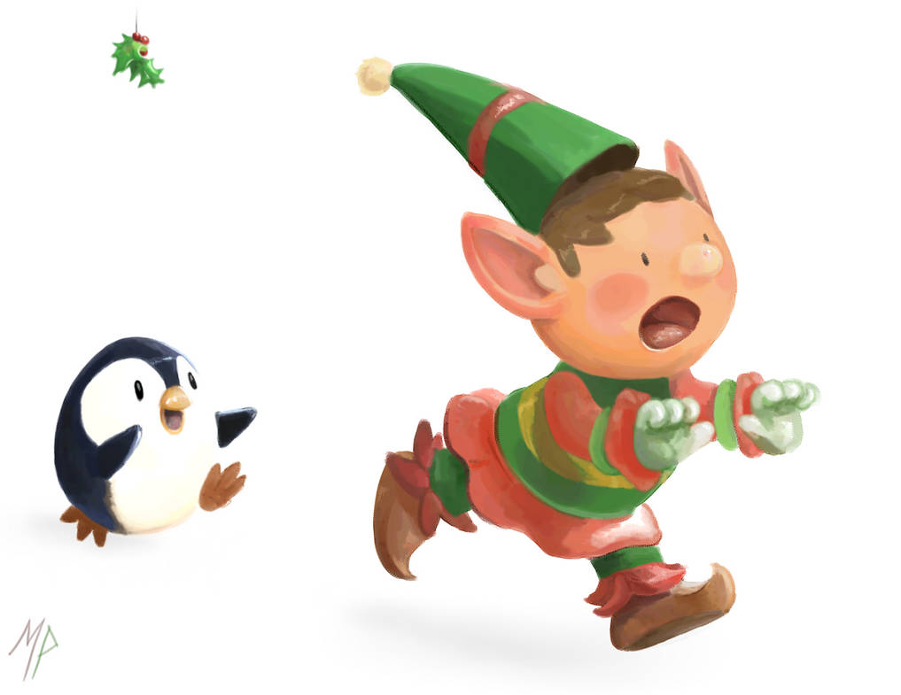 Elf + Penguin? by MercuryPaint on DeviantArt