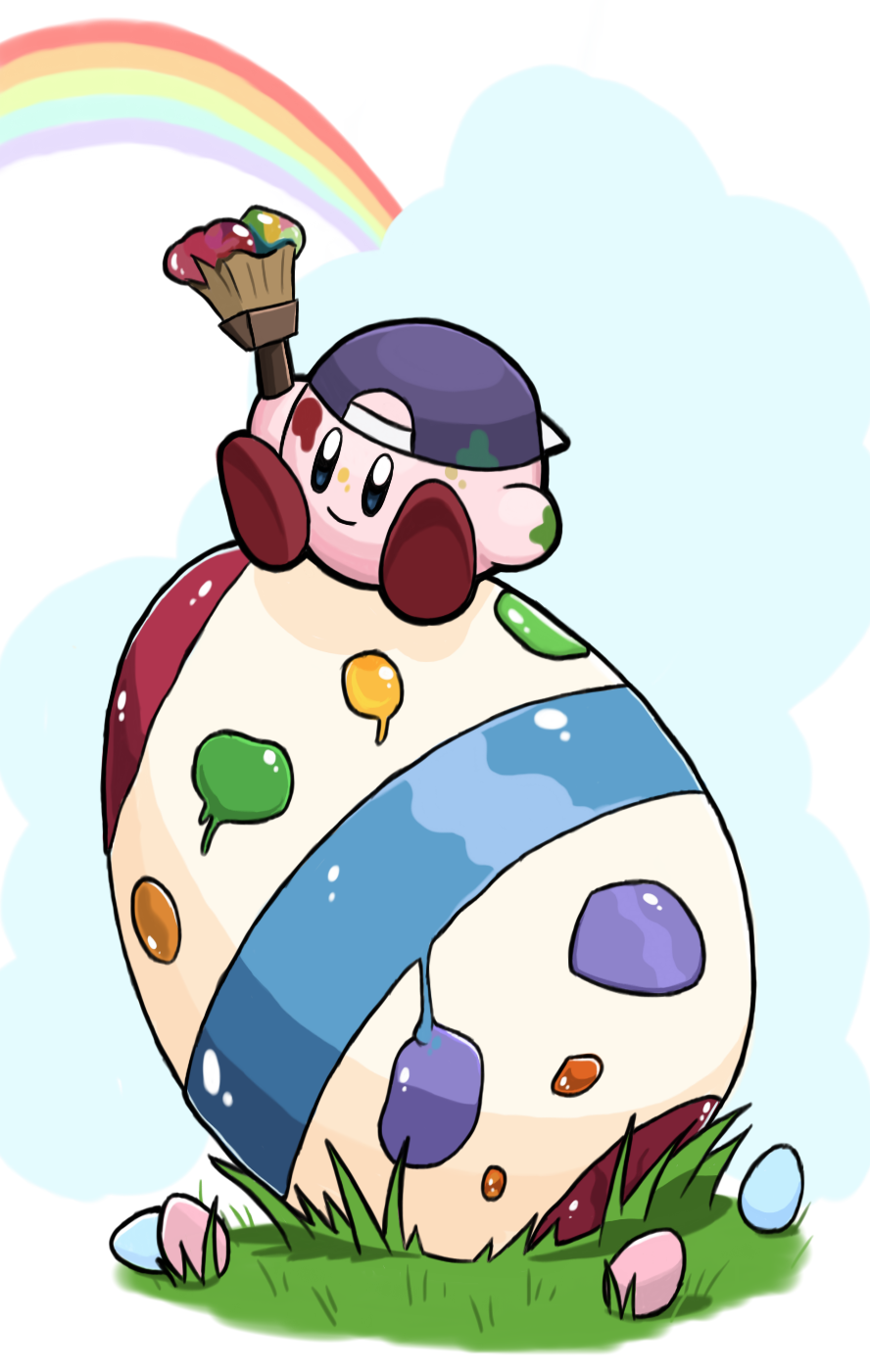 Kirby's Easter by MercuryPaint on DeviantArt