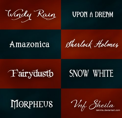 Font Pack #3 by Tekmile on DeviantArt