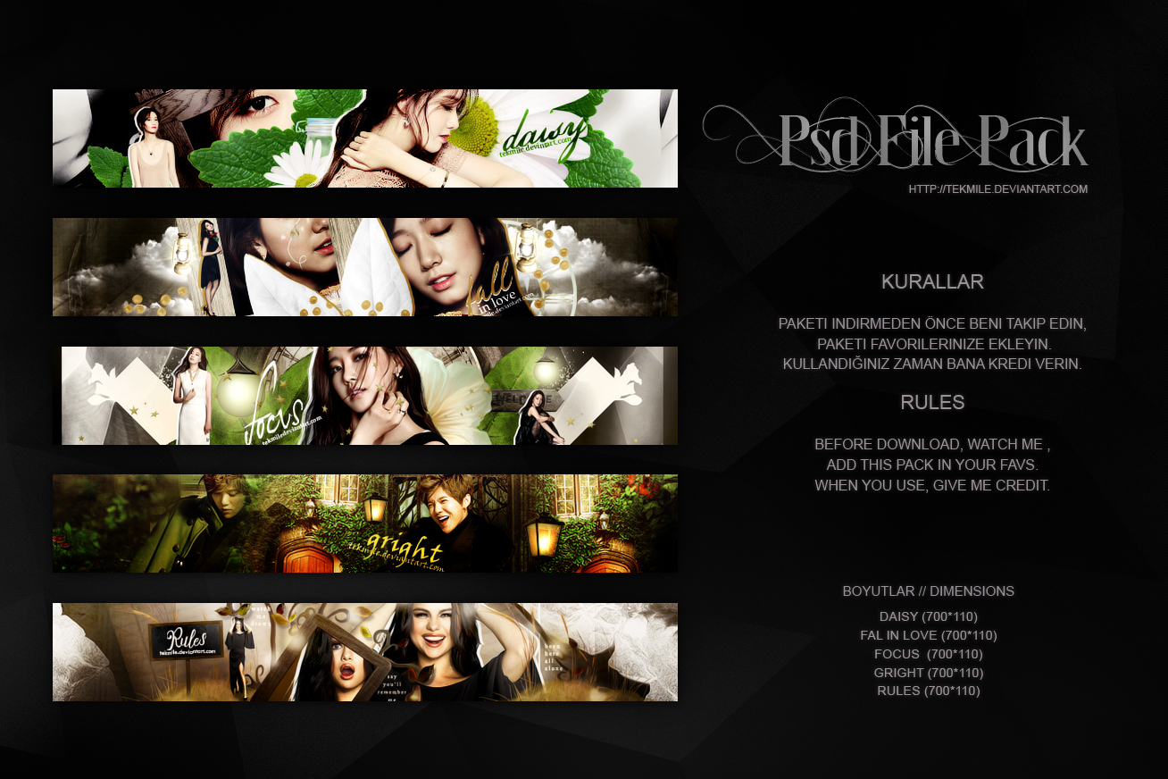 PSD FILE PACK by Tekmile on DeviantArt
