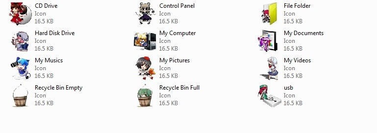 Touhou Icon Pack by kaguyakatsura on DeviantArt